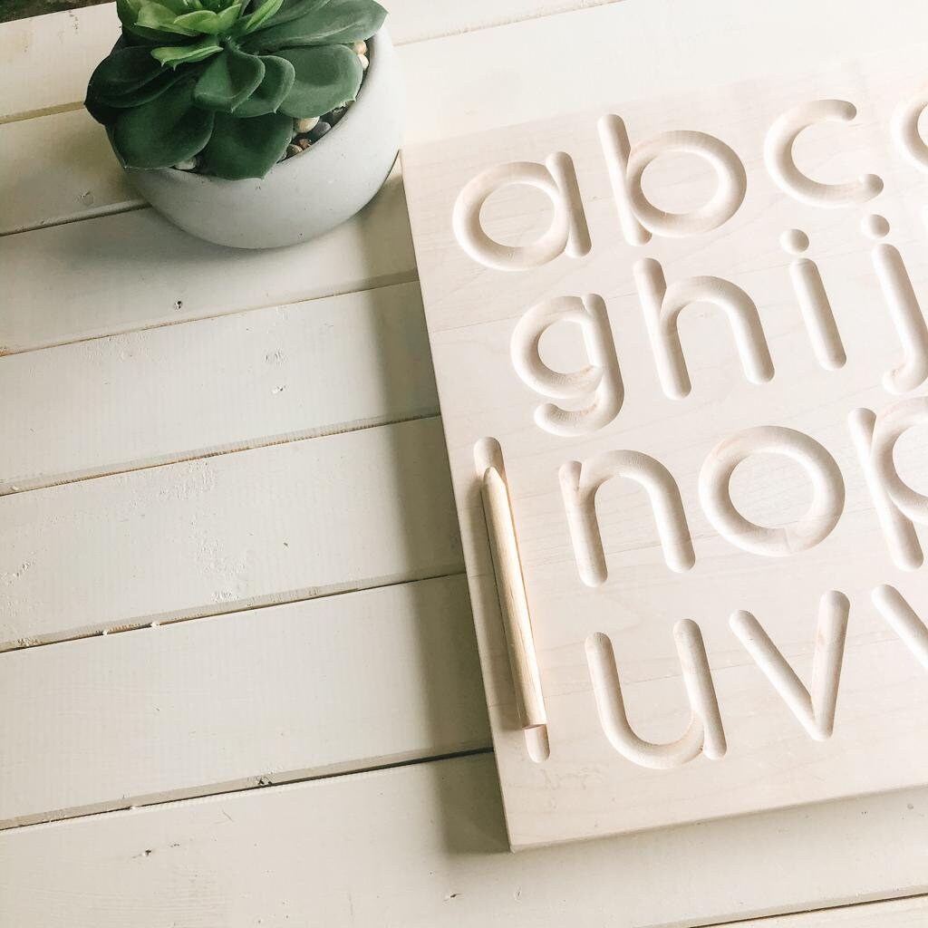 Letter and Number Tracing Boards Digital File Only Montessori Tracing ...