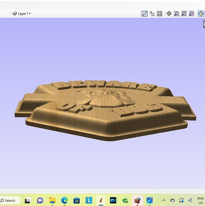 Beware of Dog Sign STL File for CNC Sign Wood Sign Cnc Sign - Etsy