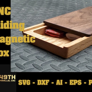CNC Sliding Box - Cnc Magnetic Box - Magnetic Box Plans - DIY Sliding ...