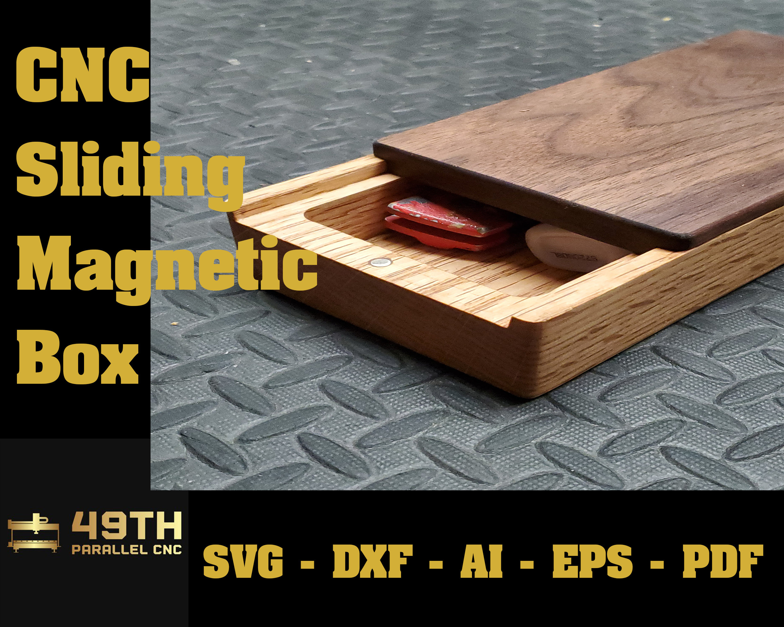 CNC Sliding Box Cnc Magnetic Box Magnetic Box Plans DIY Sliding Box - Etsy