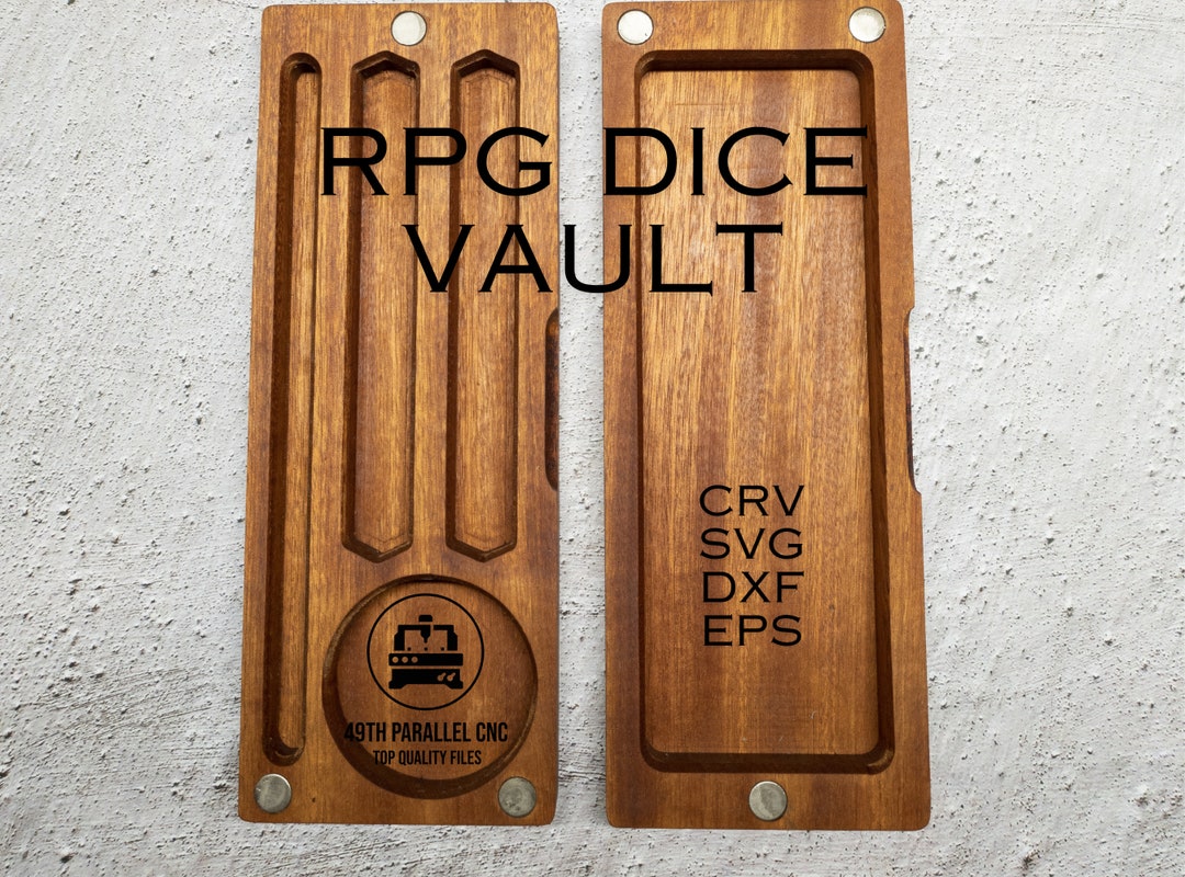 Dice Vault - Dice Dungeon - Cnc Digital File - SVG - Dice Storage ...