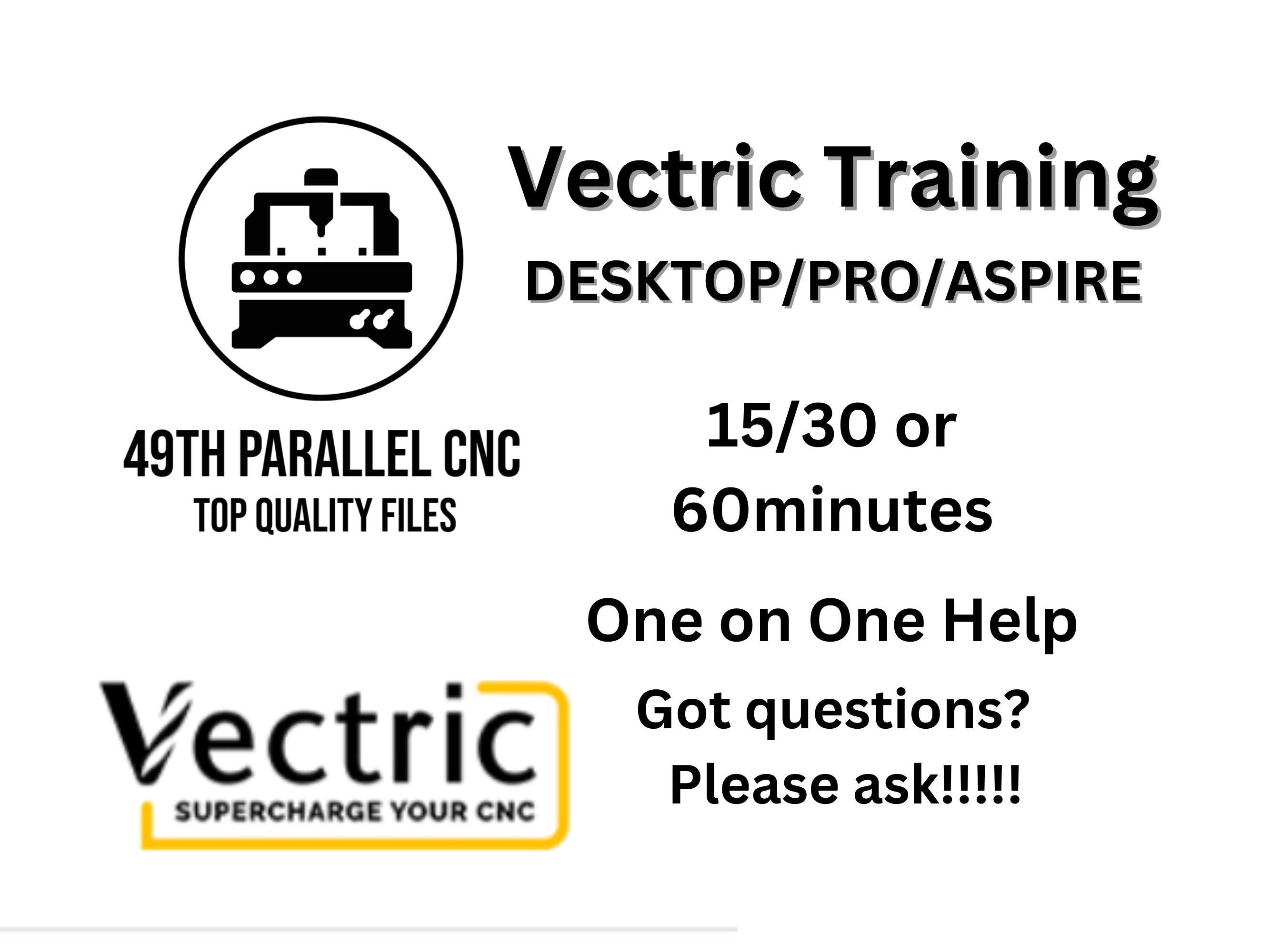 Vectric Training Session - One on One Training - Vectric Help - Vcarve ...