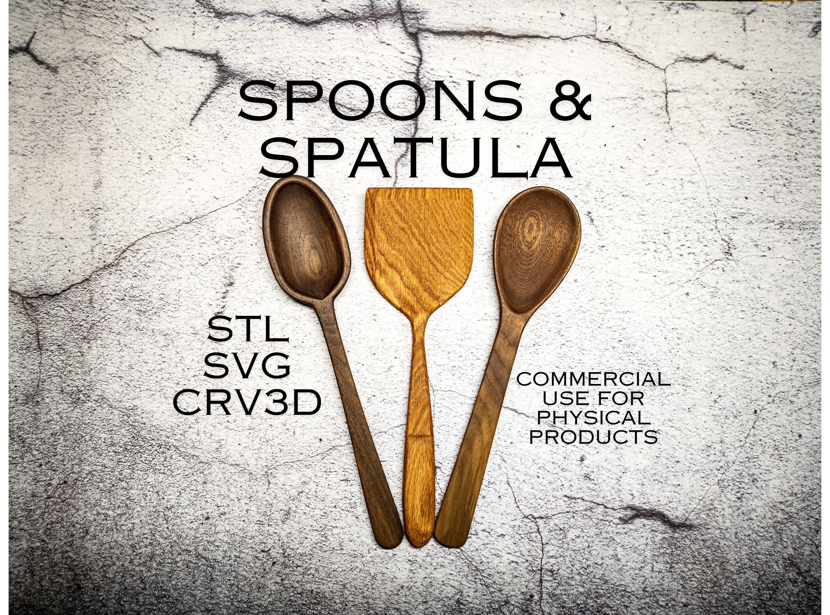 Spoon Cnc Kitchen Spoon Wooden Spoon STL File STL Spoon - Etsy