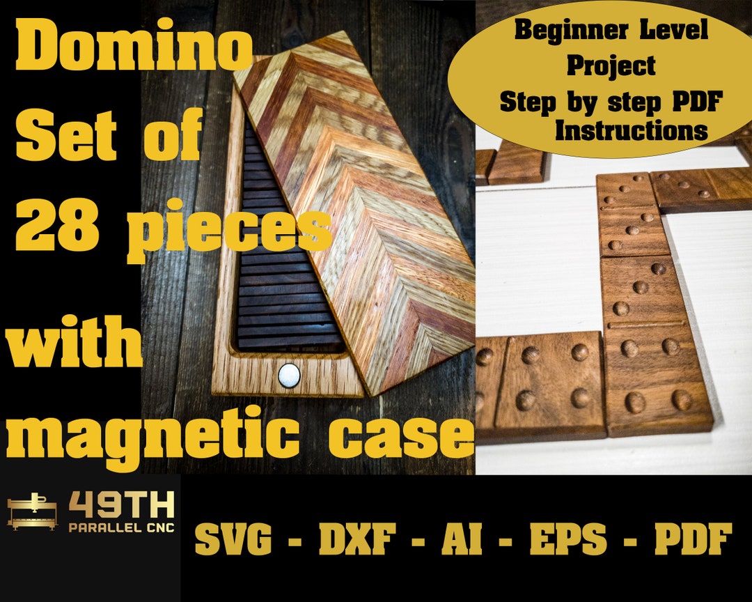 Dominos Game Pieces SVG - Dominos CNC Cut File - Laser Cut File ...