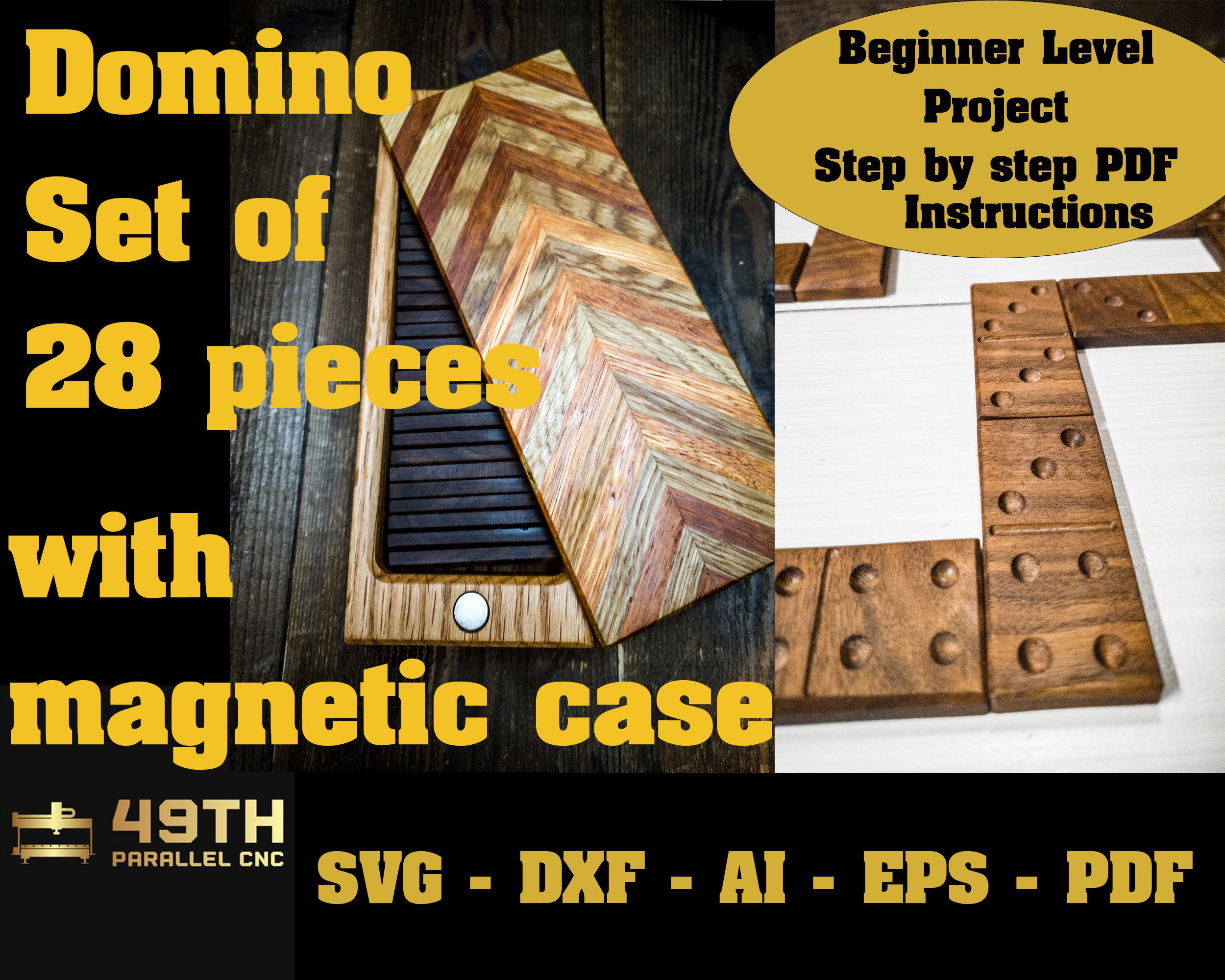 Dominos Game Pieces SVG - Dominos CNC Cut File - Laser Cut File ...