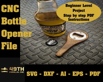 Beer Bottle Opener .DXF & .SVG File Digital Download personal and Commercial Use - Etsy