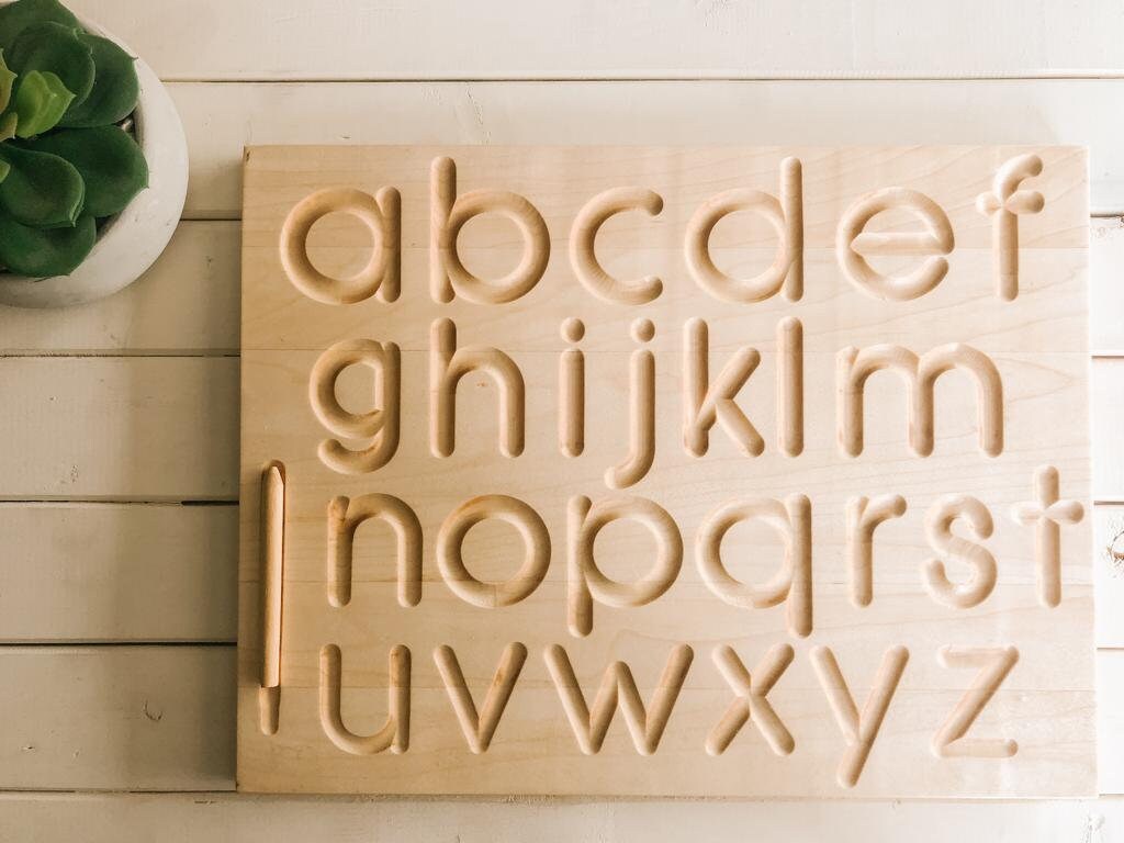 Letter and Number Tracing Boards Digital File Only Montessori Tracing ...