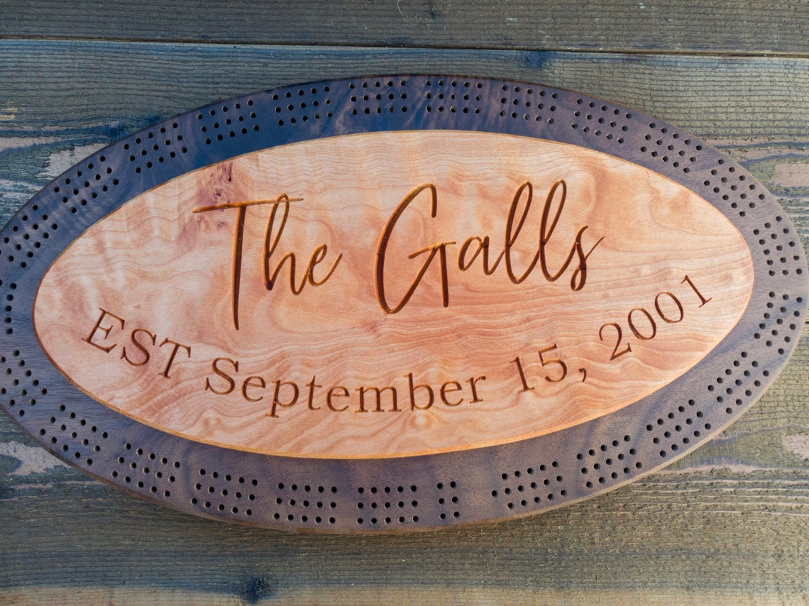 Oval Cribbage Board - Cribbage Board - Cribbage SVG - Cribbage Board ...