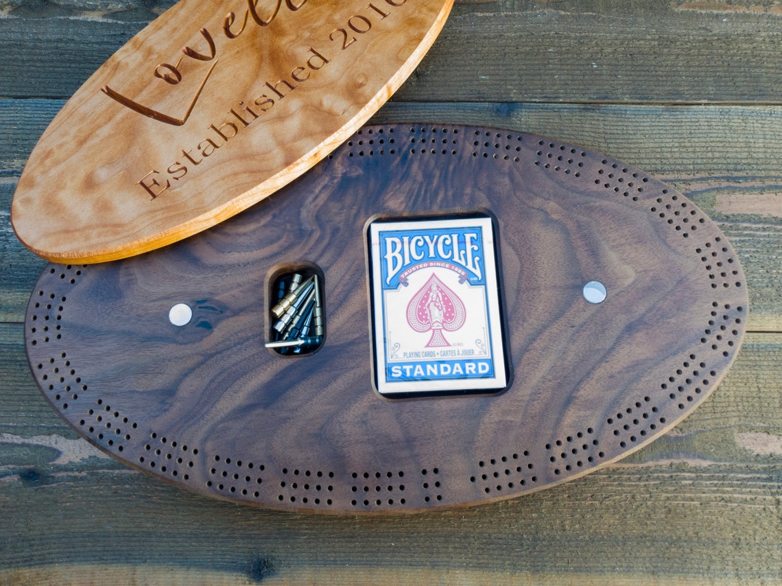 Oval Cribbage Board Cribbage Board Cribbage SVG Cribbage Board SVG CNC ...