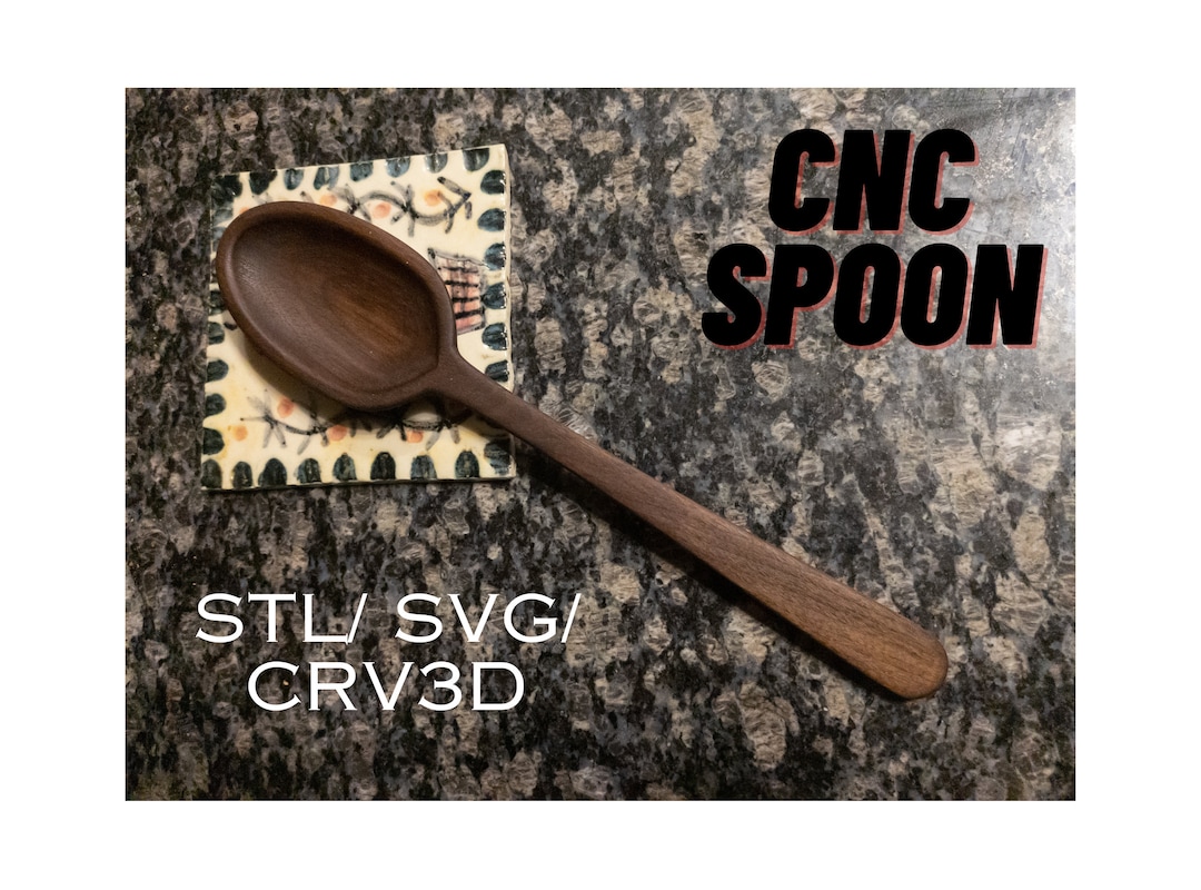 Spoon - Cnc Kitchen Spoon - Wooden Spoon - STL File - STL Spoon - Etsy