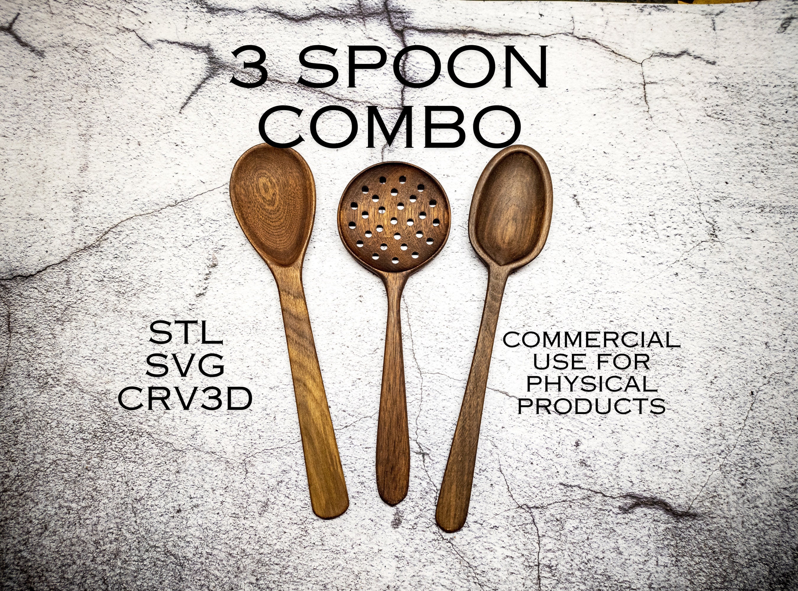 3 Wooden Spoon Bundle - Spoon - Wood Spoon - DYO Spoon - - Etsy