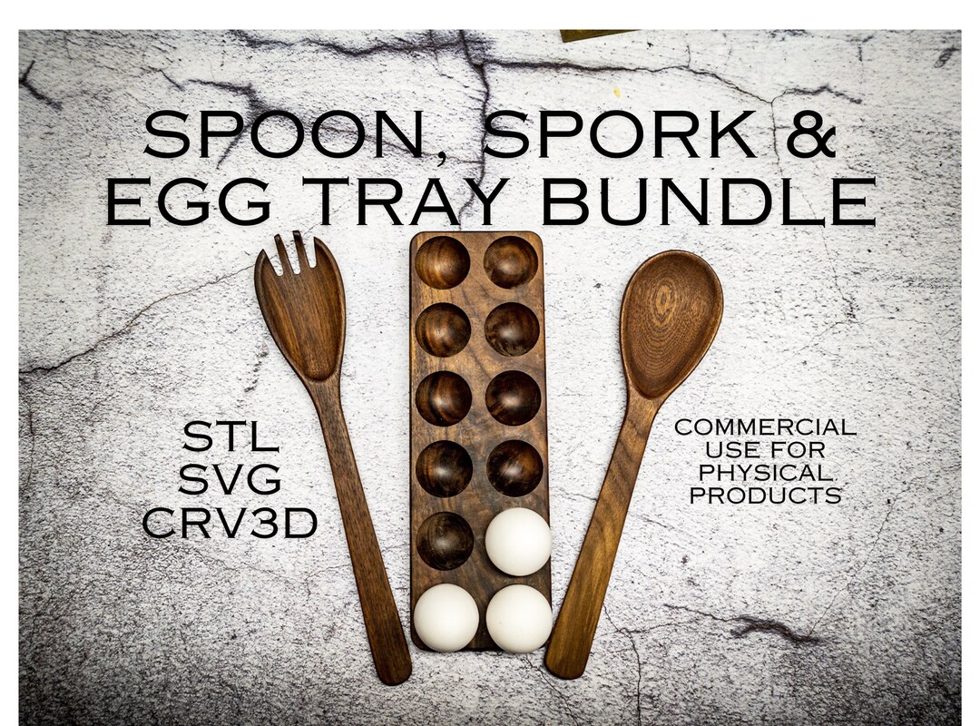 Spoon - Cnc Kitchen Spoon - Wooden Spoon - STL File - STL Spoon - Etsy