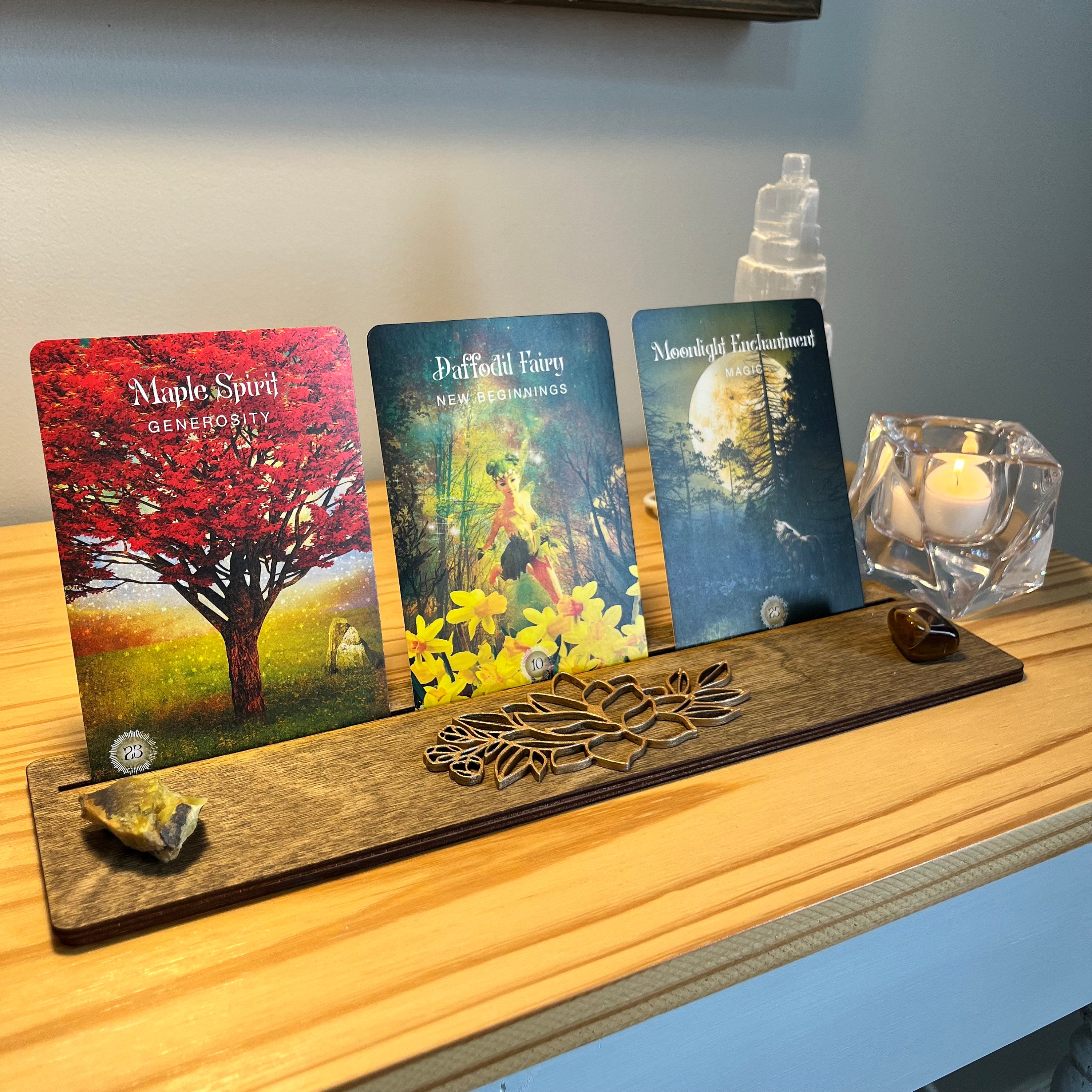 Oracle Card Holder / Tarot Card Holder / Card Display / Altar Display ...