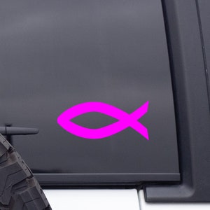Jesus Fish Decal, Christian Decal Sticker, Religious Decal - Etsy