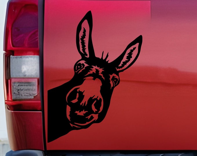 Grumpy Donkey Middle Finger Sticker - Vinyl Sticker | Decals | Water ...