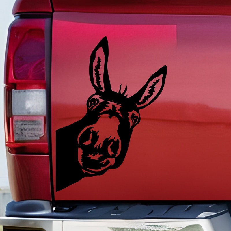 Donkey Bumper Sticker Svg - Etsy