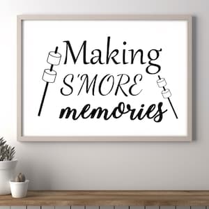 Making Smore Memories Vinyl Decal, Camping Decal, RV Decal, Decal Only ...