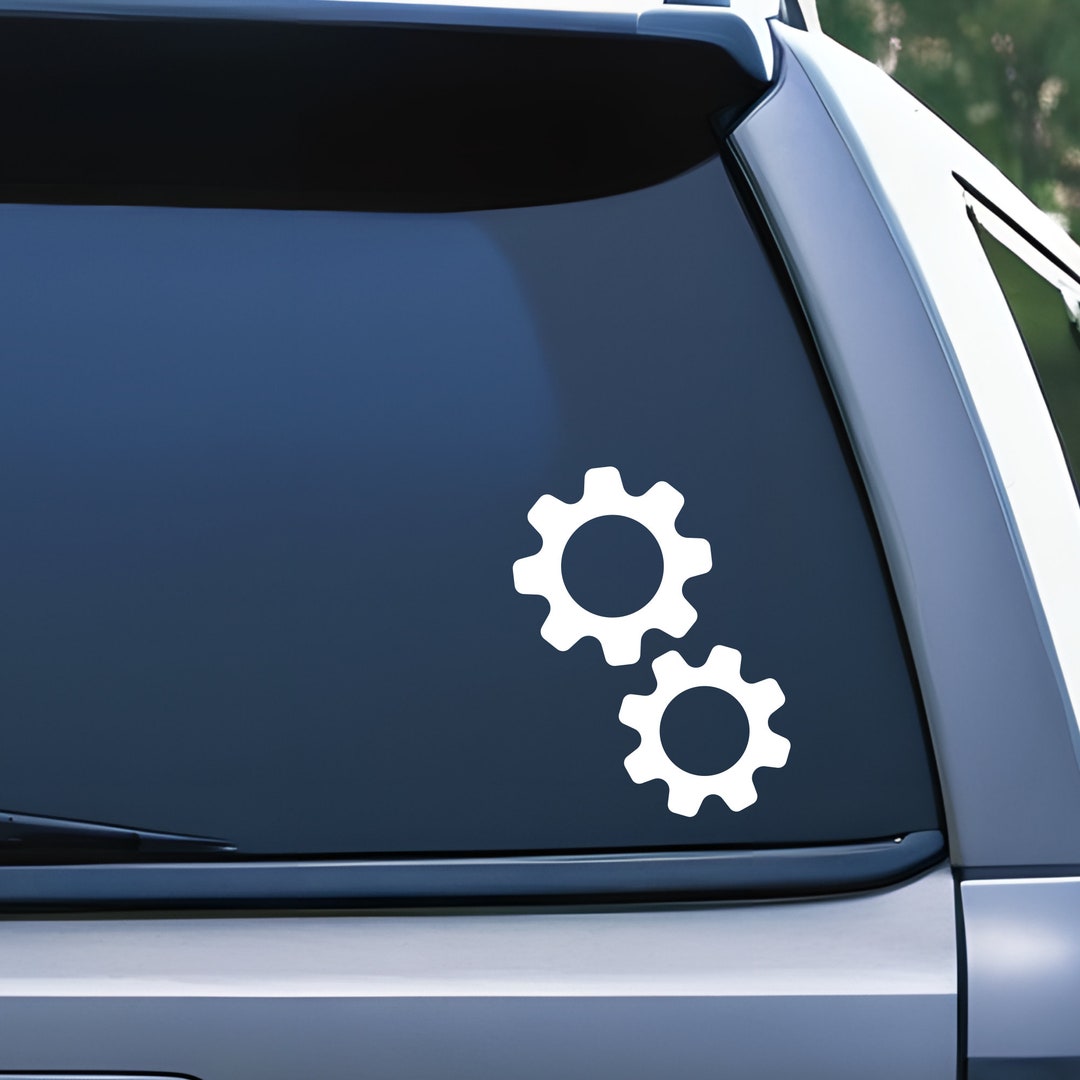 Gears Decal, Gear Set Decal, Gear Train Vinyl Decal - Etsy