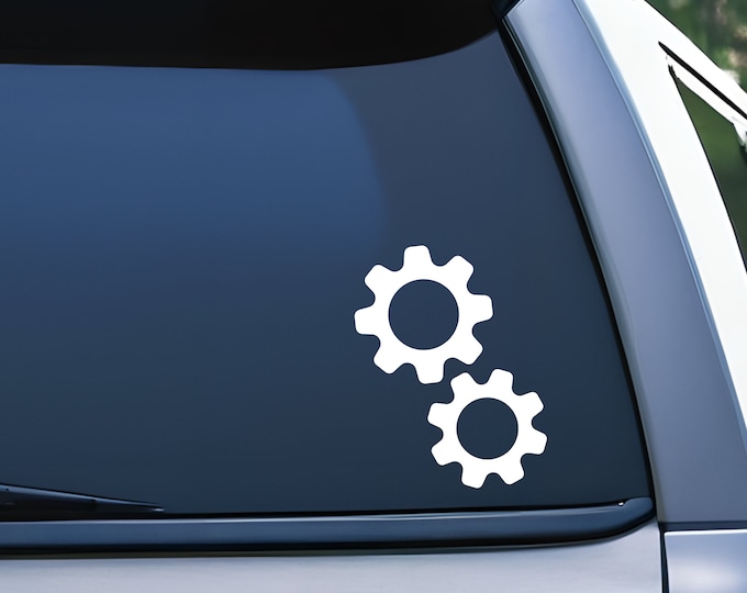 Robot Gears Color Vinyl Wall Decal, Cogs Color Vinyl Wall Decal ...