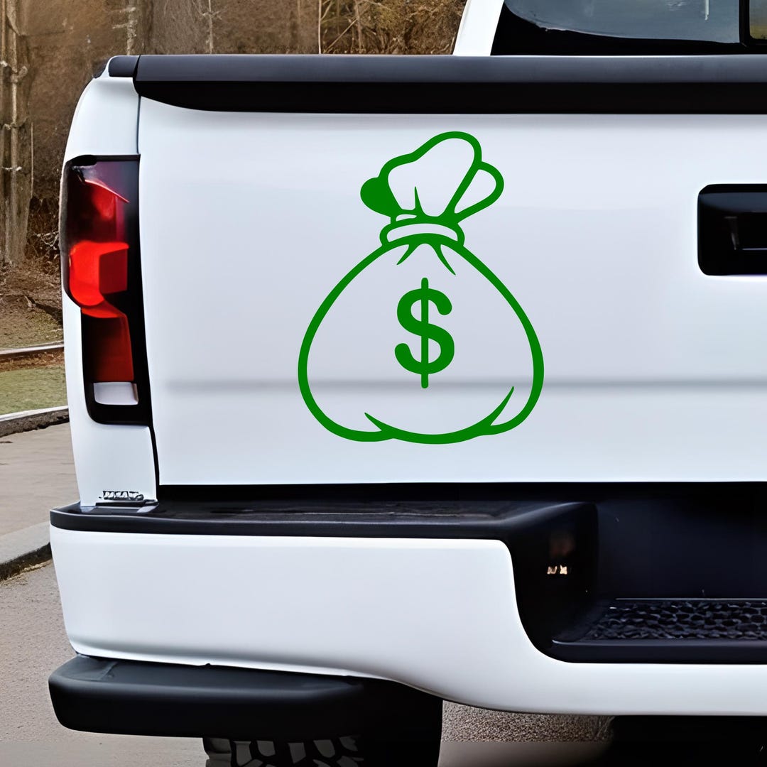 Money Decal, Money Bag Decal, Coin Purse, Money Sack Decal, Dollar ...