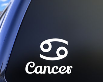Cancer Zodiac Sign Vinyl Decal - Etsy