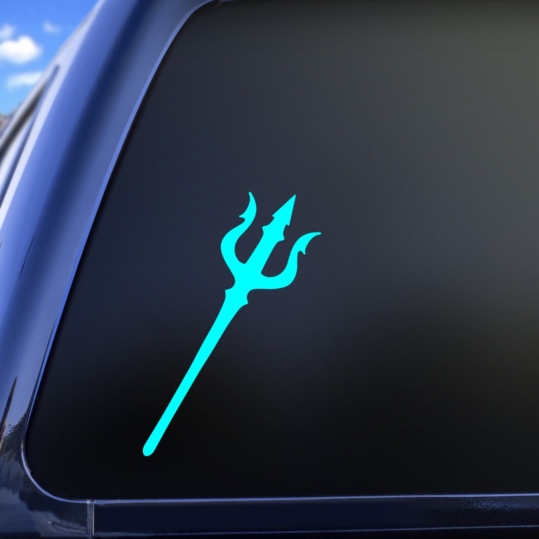 Trident Vinyl Decal | Spear Decal | Harpoon Vinyl Sticker - Etsy