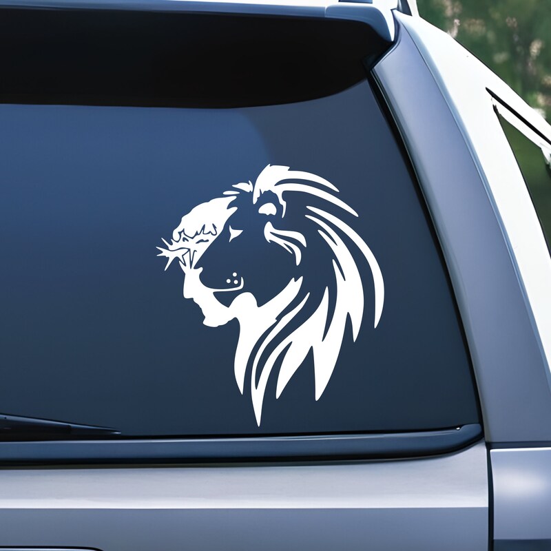 Jesus and Lion Decal - Etsy