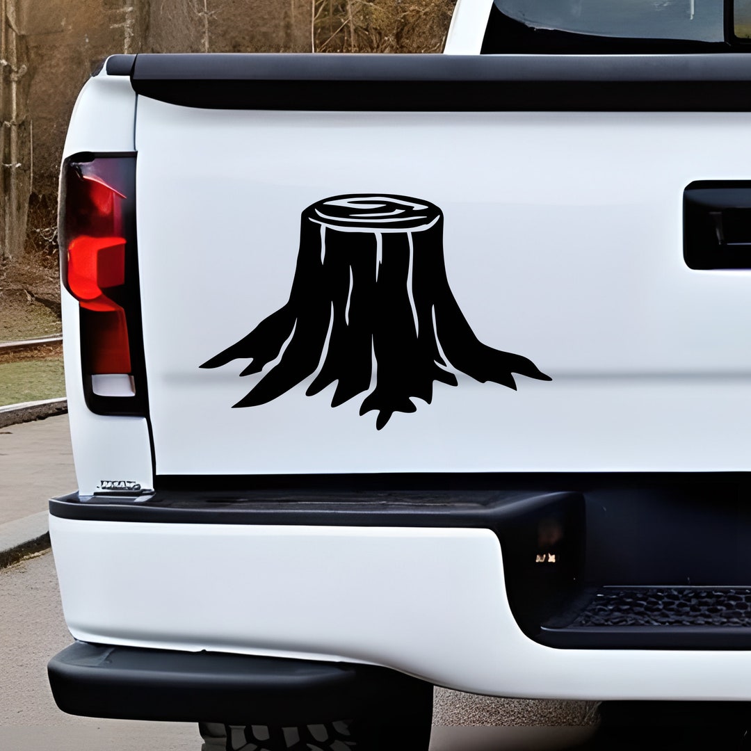 Tree Stump Decal - Multiple Colors and Sizes - Car Decal - Etsy