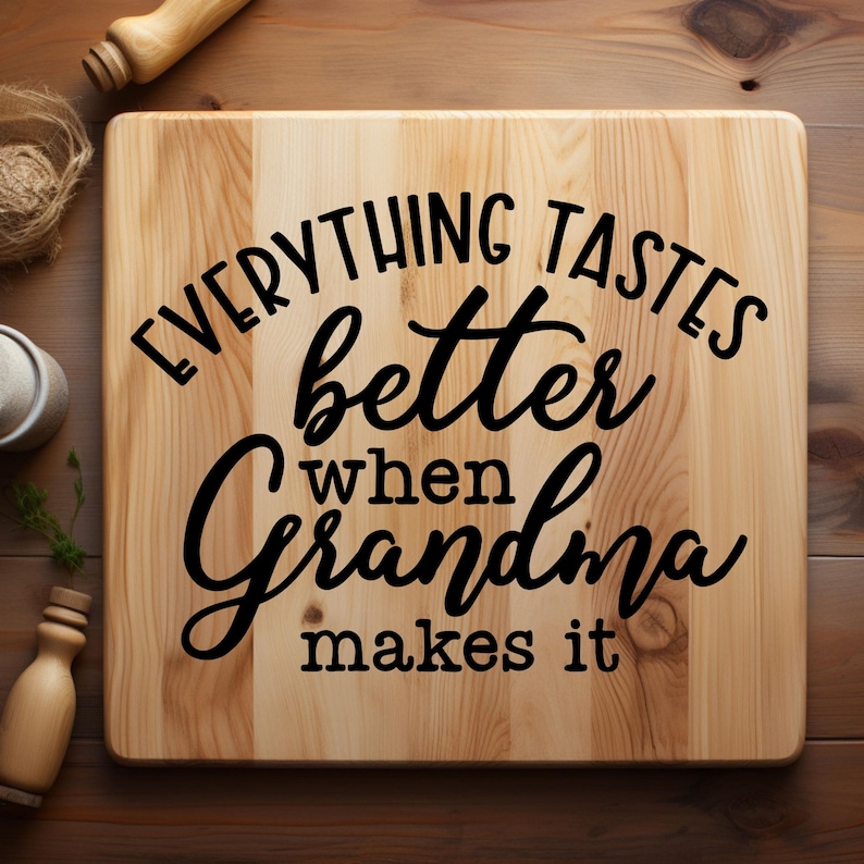 Grandma's Kitchen Vinyl Decal: "everything Tastes Better" - Etsy