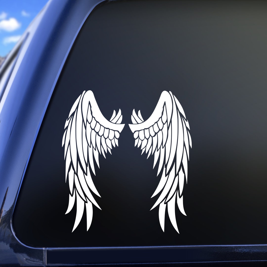 Angel Wings Vinyl Decal Sticker, Religious Christian Decal - Etsy