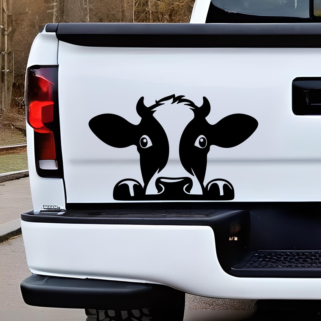 Peeking Cow Decal, Peek A Boo Farm Animals - Etsy