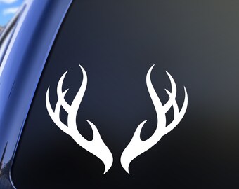 Deer Antler Decal Sunflower Decal Deer Antler Sticker Country Decals ...