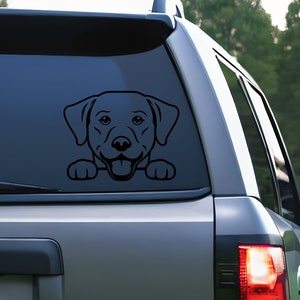 Labrador Peeking Dog Vinyl Decal, Peek a Boo Labrador Sticker - Etsy