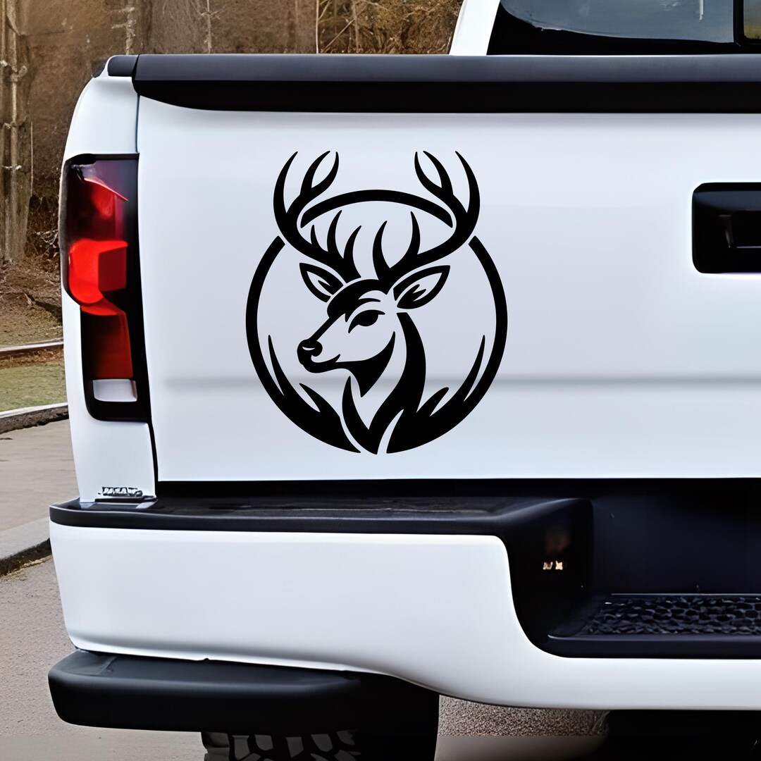 Stag Vinyl Decal, Deer Emblem, Car Truck Window Decor - Etsy