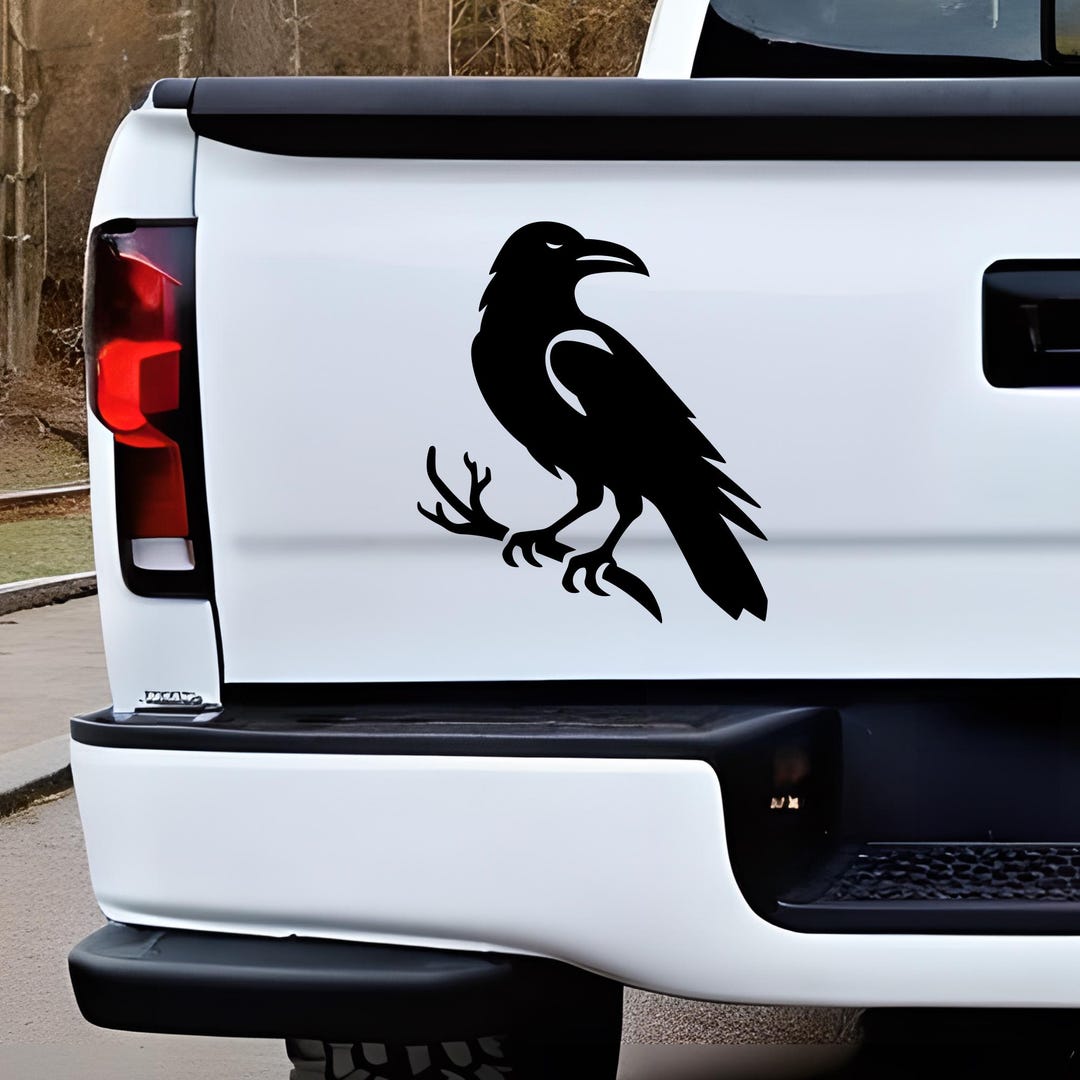 Raven Decal, Crow Decal, Bird Decal, Car Window Decal - Etsy