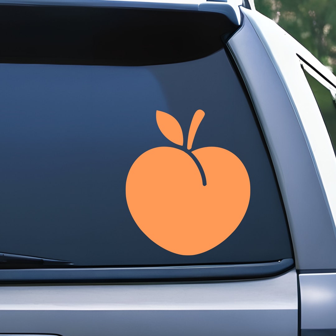 Peach Decal, Fruit Decal, - Etsy