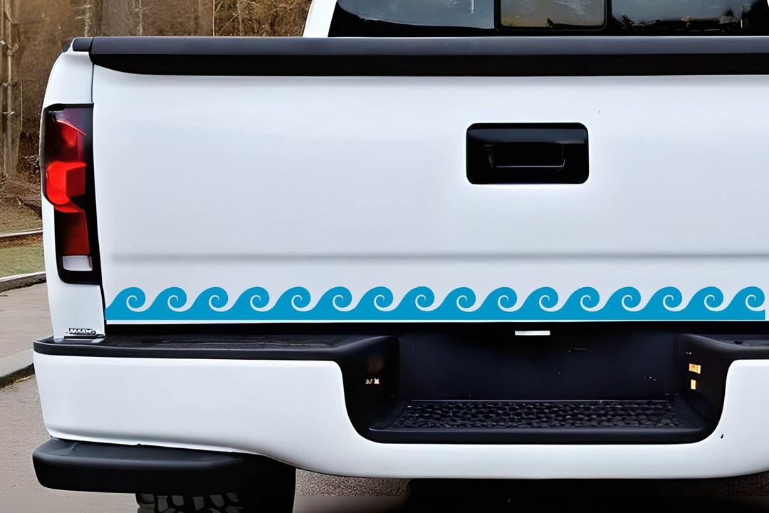 Waves Vinyl Decal | Continuous Waves Sticker | Ocean Waves Decal - Etsy