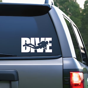 Dive Vinyl Decal Sticker | Scuba Diving Decal - Etsy