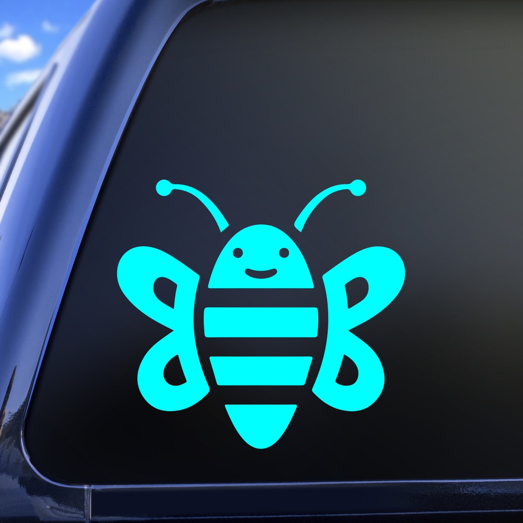 Bumble Bee Vinyl Decal Sticker, Honey Bee Car Decal - Etsy