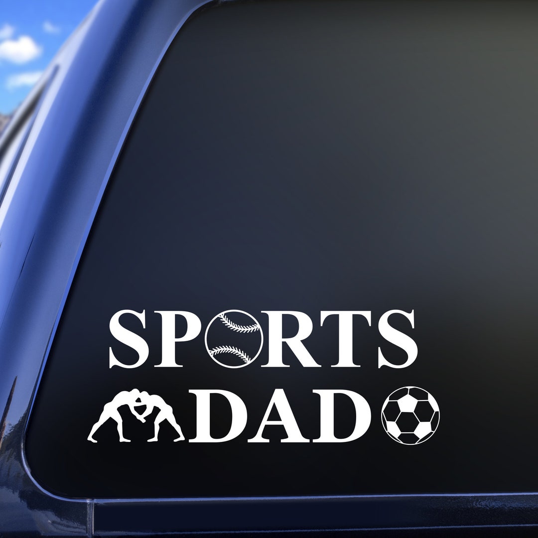 Customizable Sports Dad Vinyl Decal Sticker for Car or Truck Window - Etsy