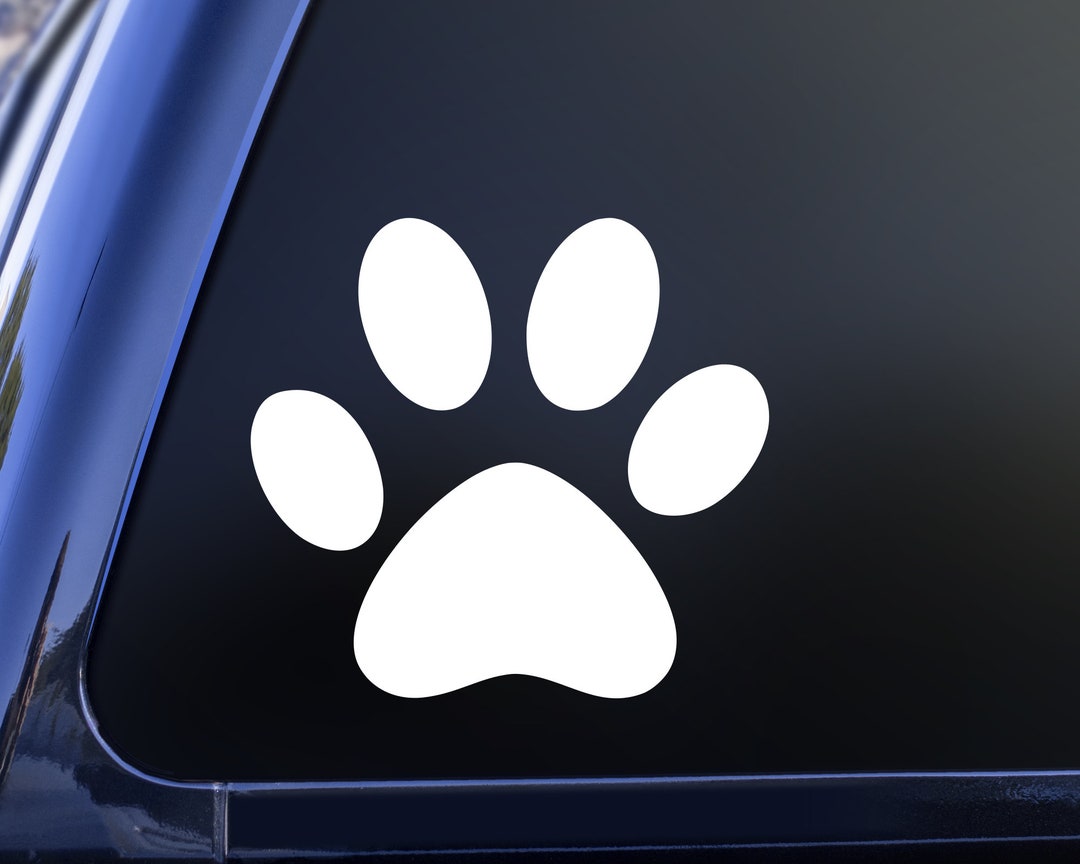 Dog Paw Print Vinyl Decal Sticker, Pet Decal, Animal Lover Decal, Dog ...