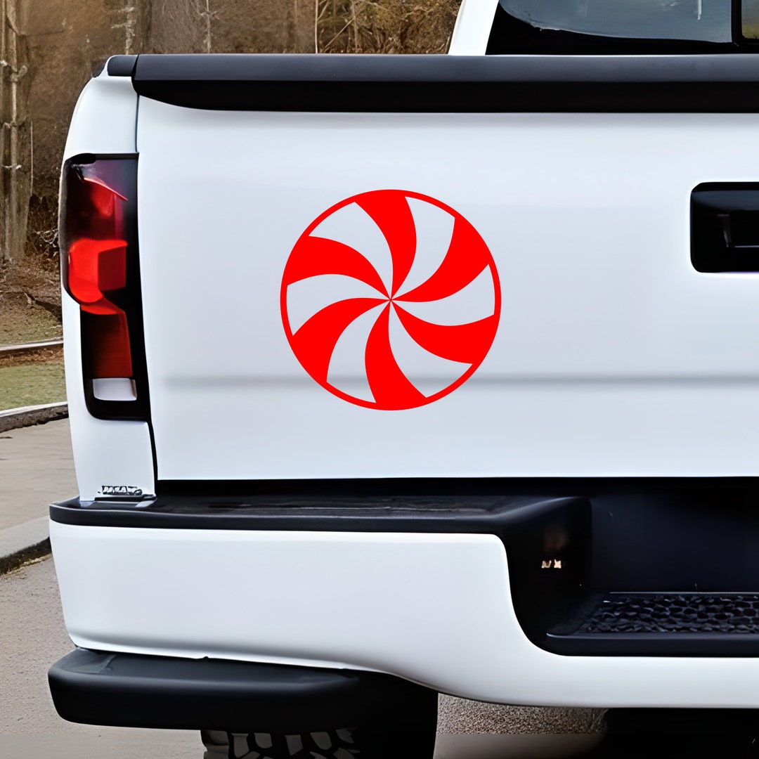 Peppermint Decal, Candy Decal, Red and White Decal - Etsy