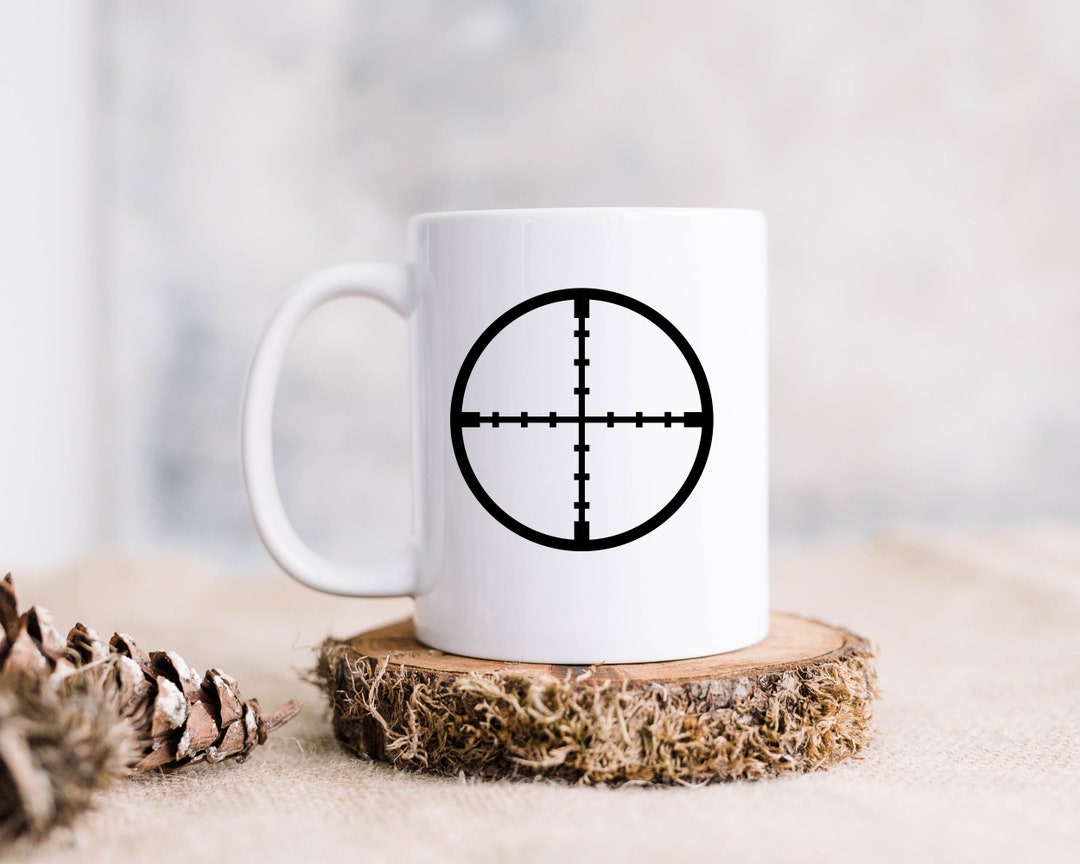 Rifle Scope Decal, Crosshairs Vinyl Decal, Spotting Scope, Reticle ...