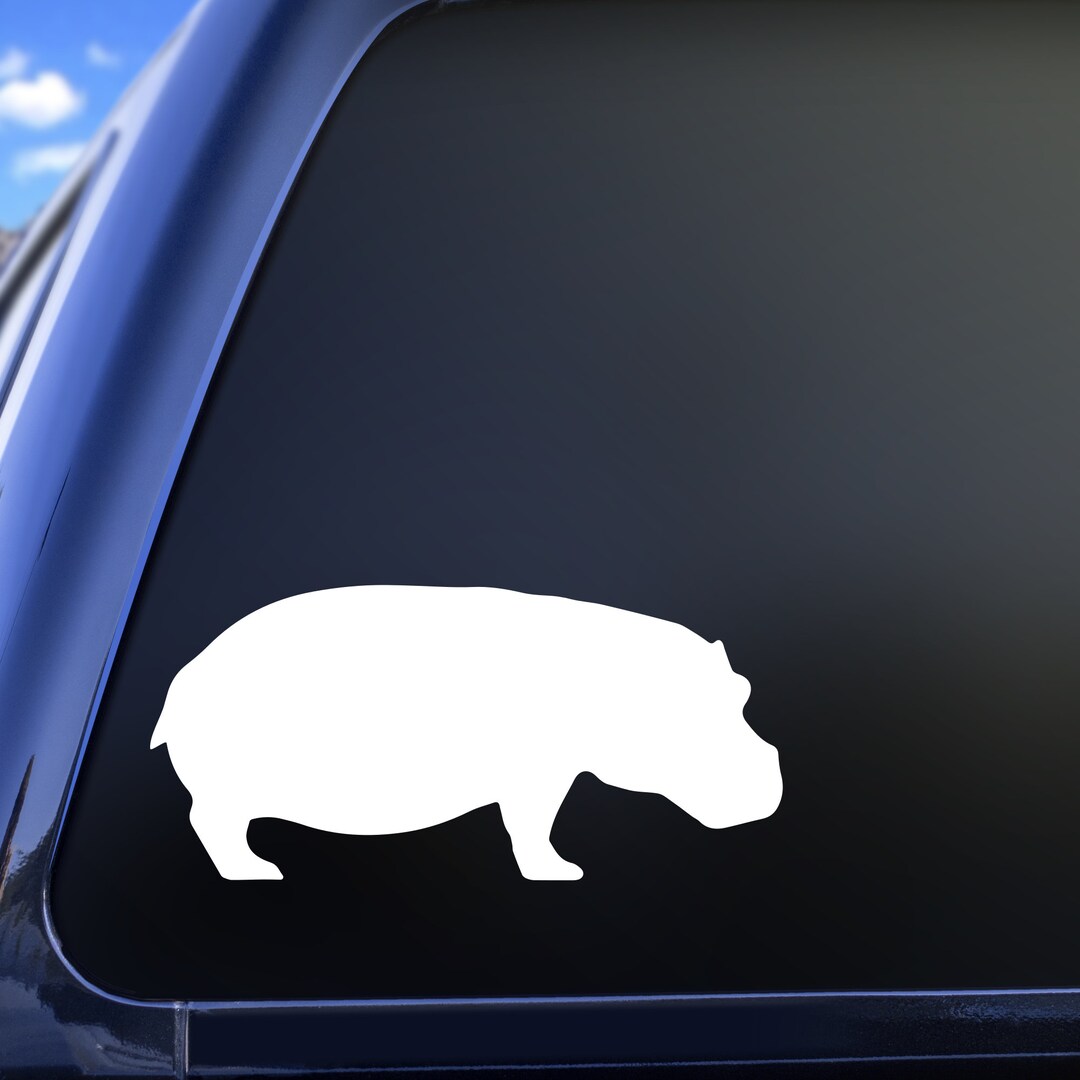 Hippo Decal, Hippopotamus Decal, African Wildlife Decal - Etsy