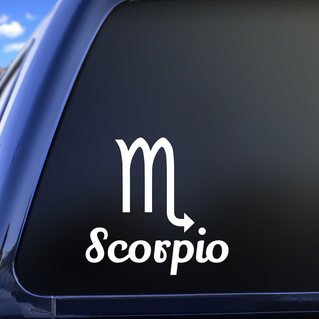 Scorpio Zodiac Sign Vinyl Decal Sticker - Etsy