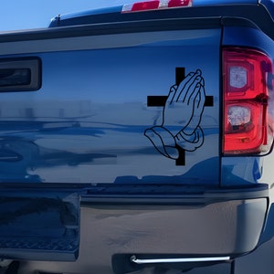 Prayer Hands Decal, Praying Christian Car Window Sticker - Etsy