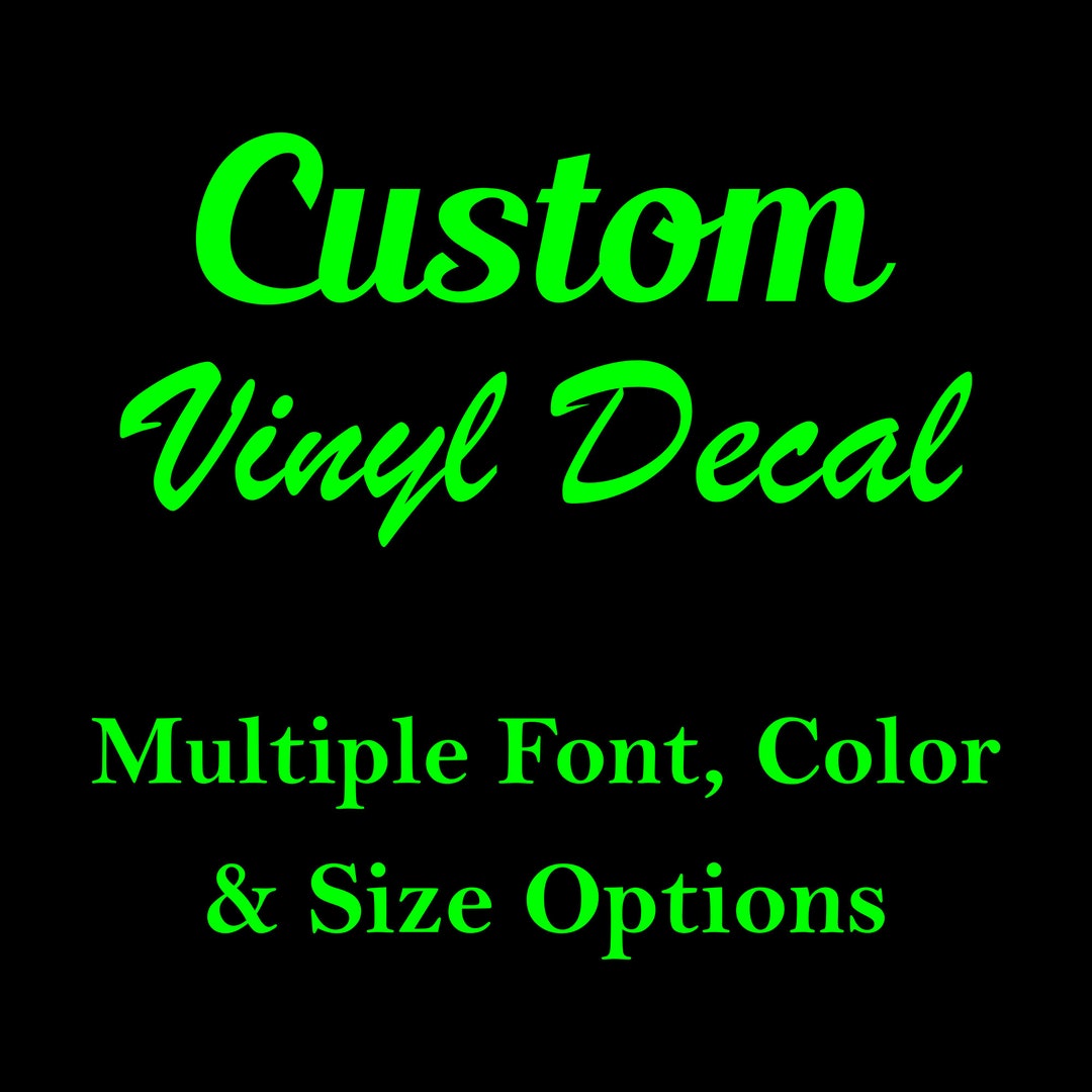 Custom Decals | Design Your Own Decal | Car Window, Laptop, Bottle ...