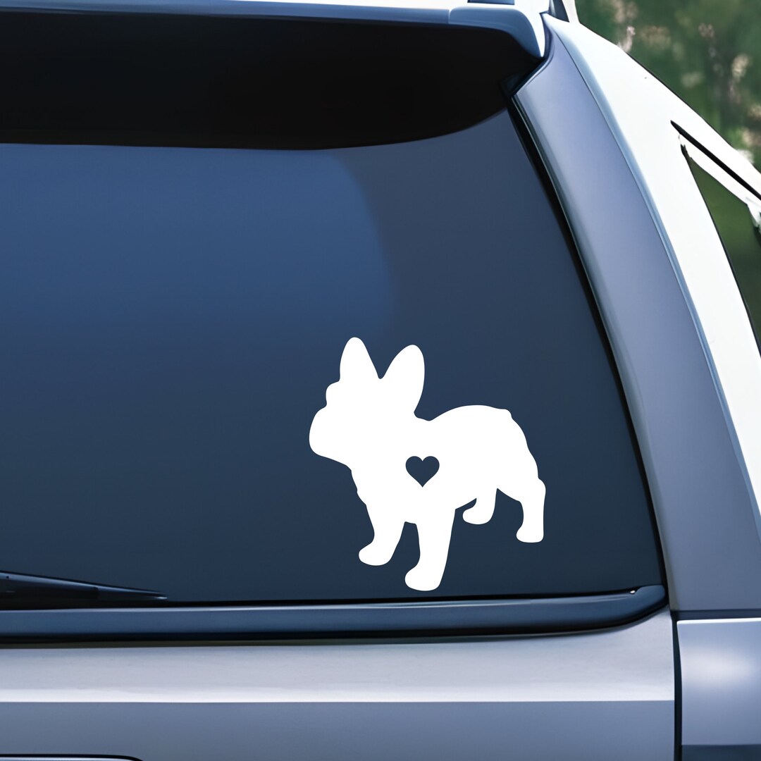 French Bulldog Decal, Frenchie Vinyl Sticker, Frog Dog Decal - Etsy