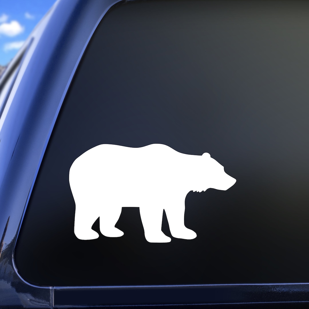 Bear Decal, Black Bear Decal, Grizzle Bear Decal, Brown Bear Vinyl ...