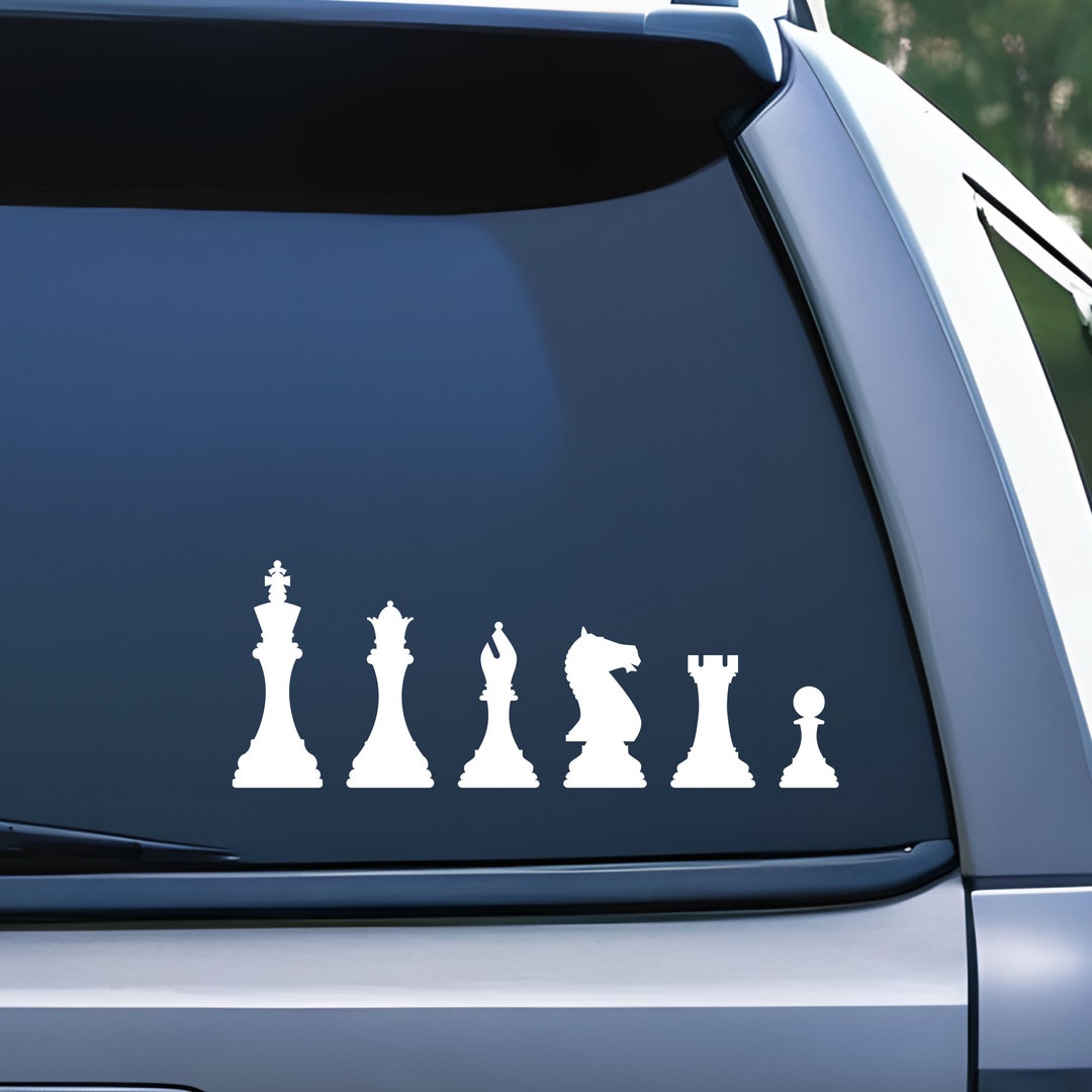 Chess Decal, Chess Pieces Vinyl Decal, Chessman Decal - Etsy